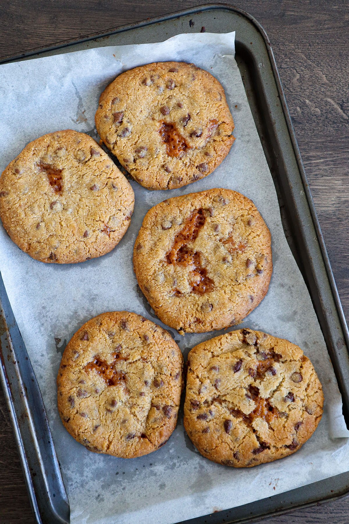 Cookies fourrés et Caramel au beurre salé (recette maison)