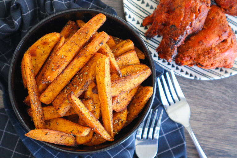 Mes frites de patate douces au four